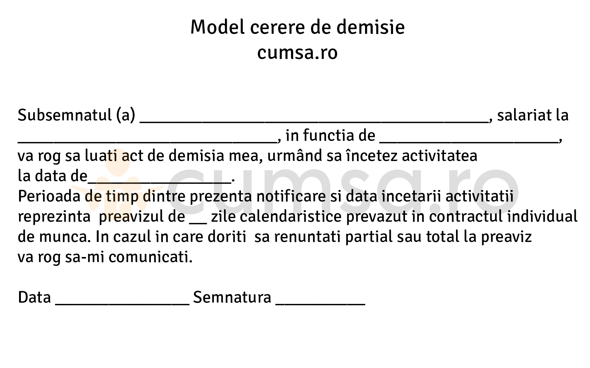 Cum sa scrii o cerere de demisie daca vrei sa-ti parasesti jobul - cumsa.ro