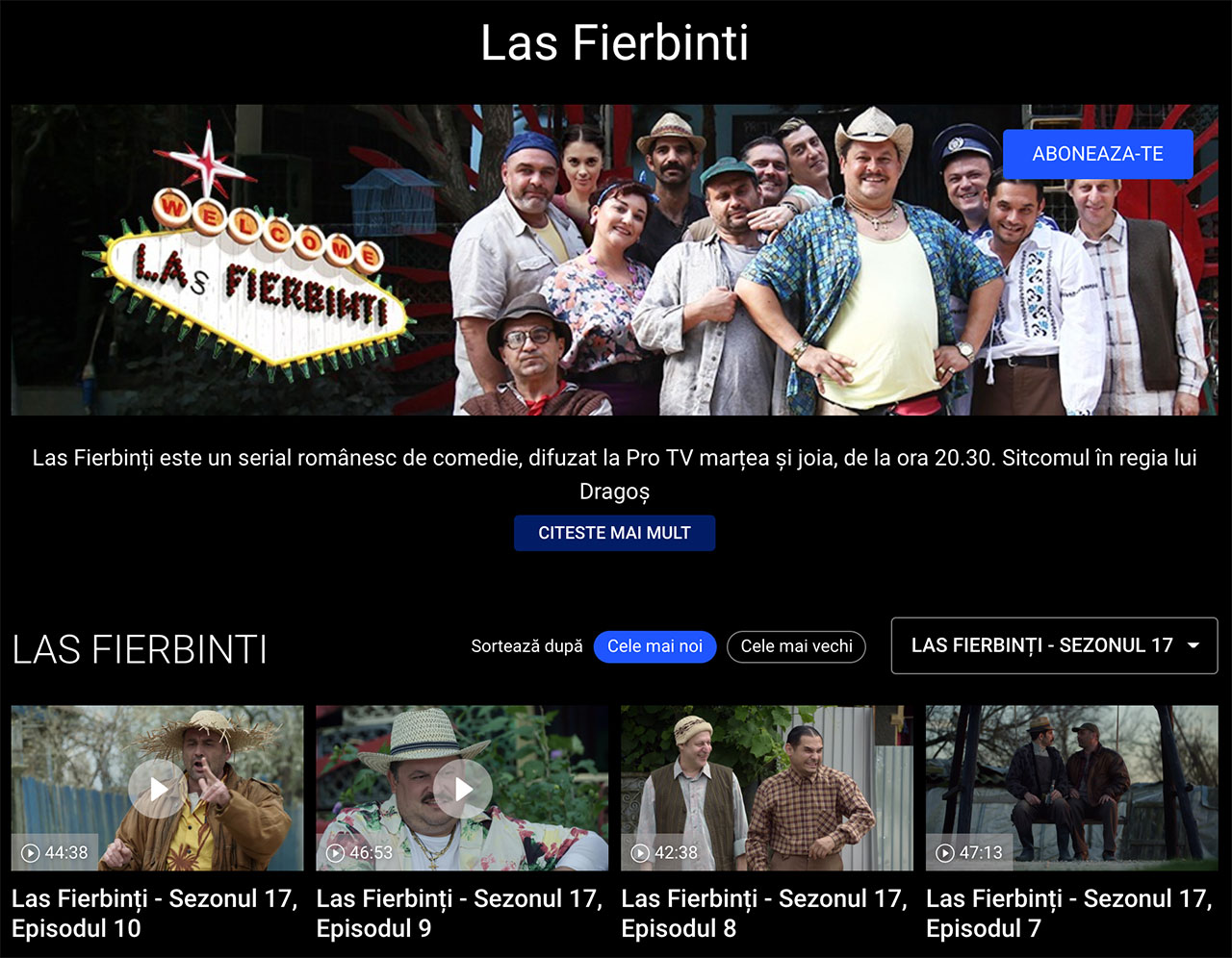 Cum sa vezi online toate episoadele serialului Las Fierbinti - cumsa.ro