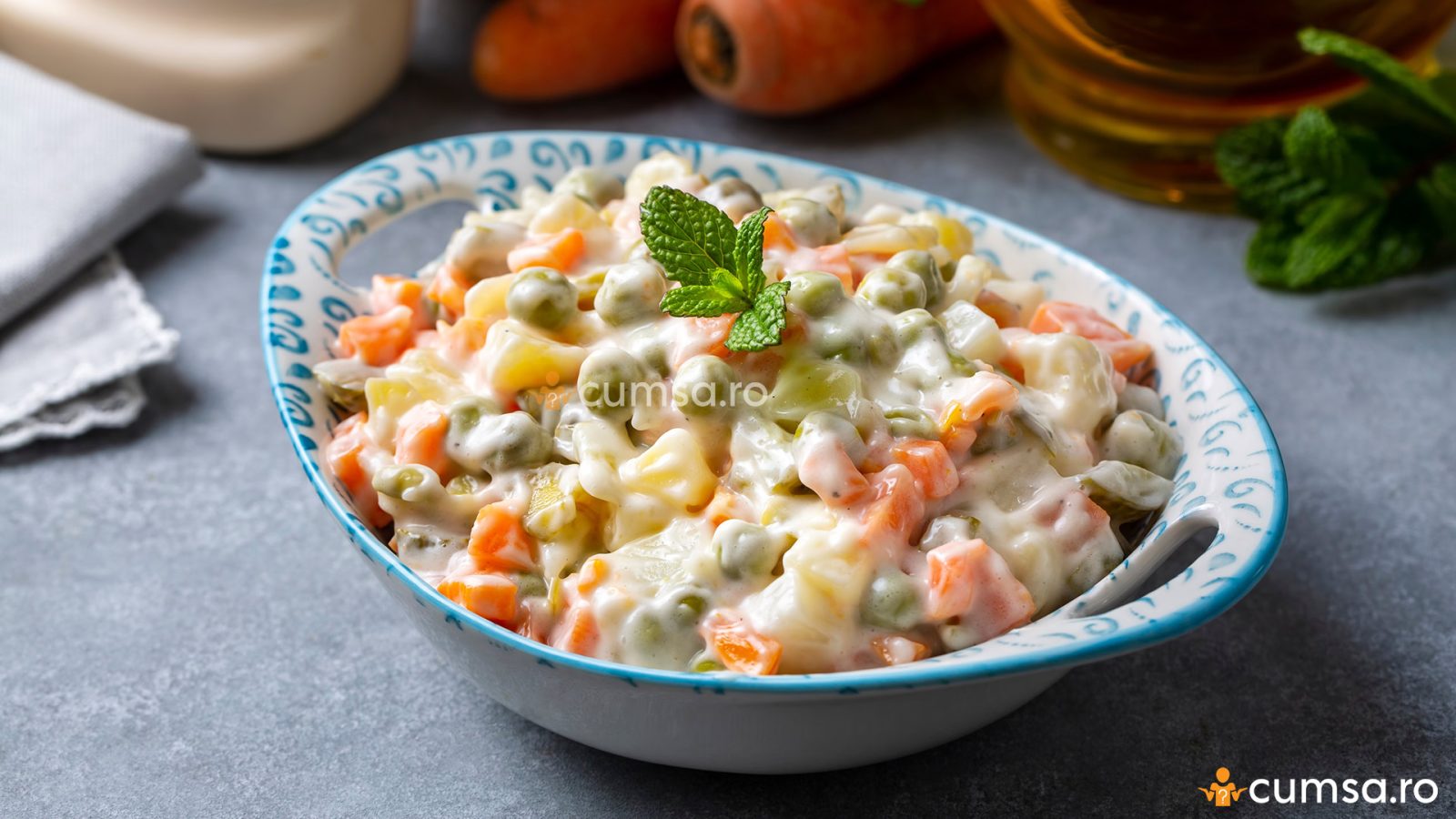 Cum sa prepari salata ruseasca. Reteta si ingrediente - cumsa.ro