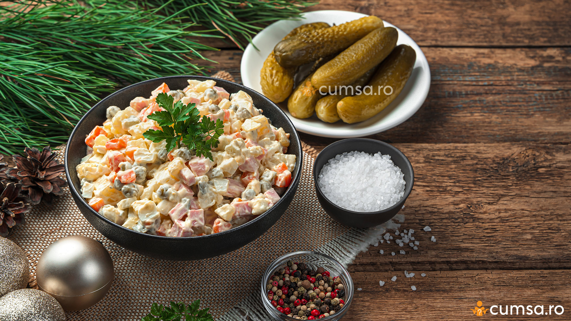 Cum sa prepari salata ruseasca. Reteta si ingrediente - cumsa.ro