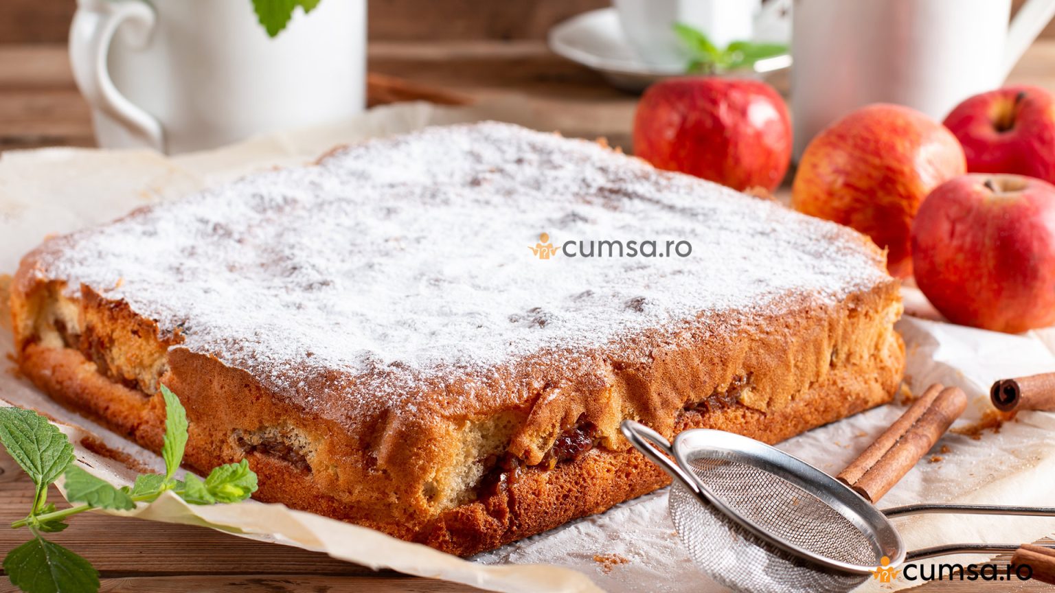 Pandispan cu mere. Cum sa prepari aceasta prajitura delicioasa - cumsa.ro