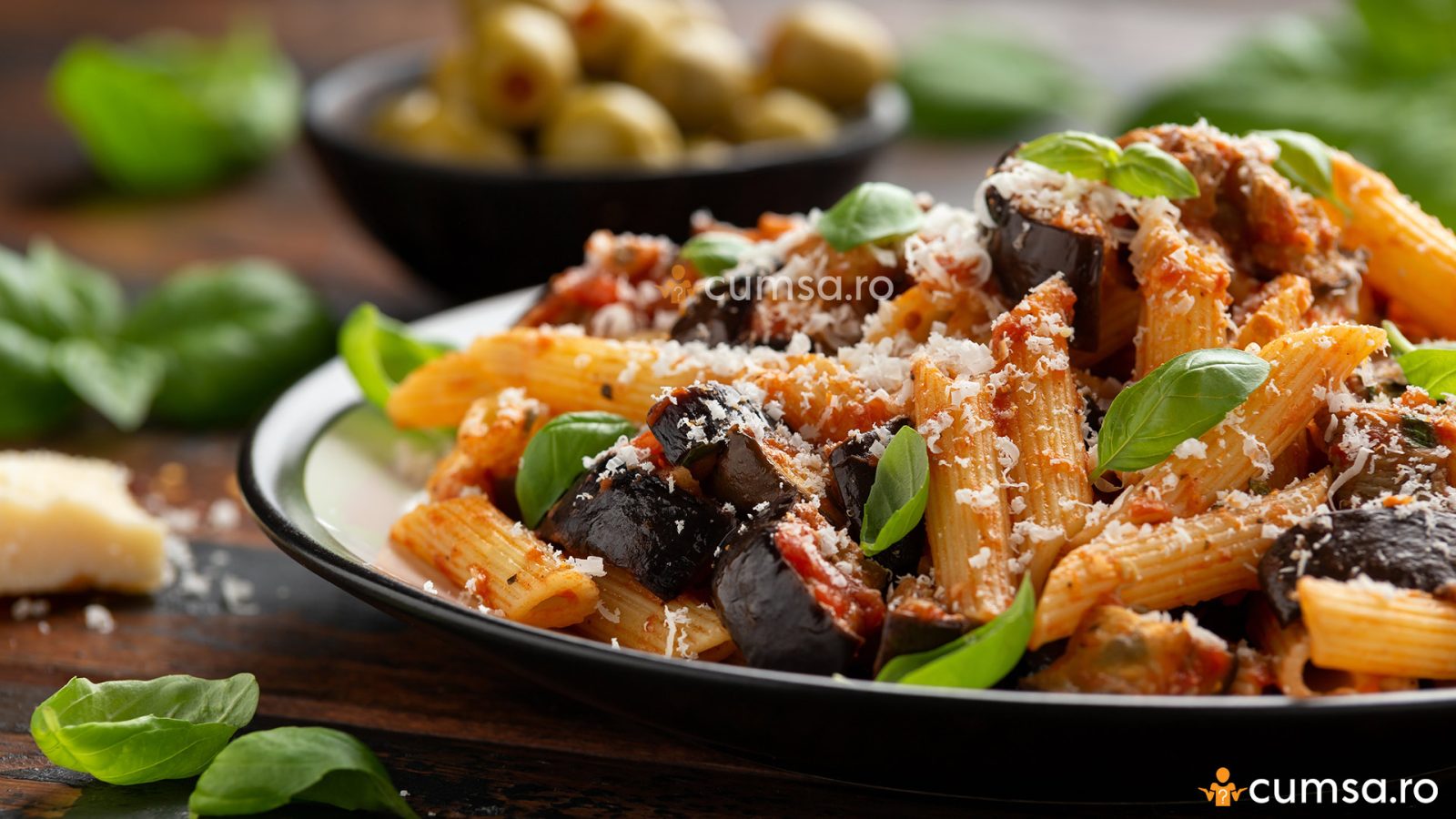 Paste cu vinete. Cum sa prepari Pasta alla Norma - cumsa.ro