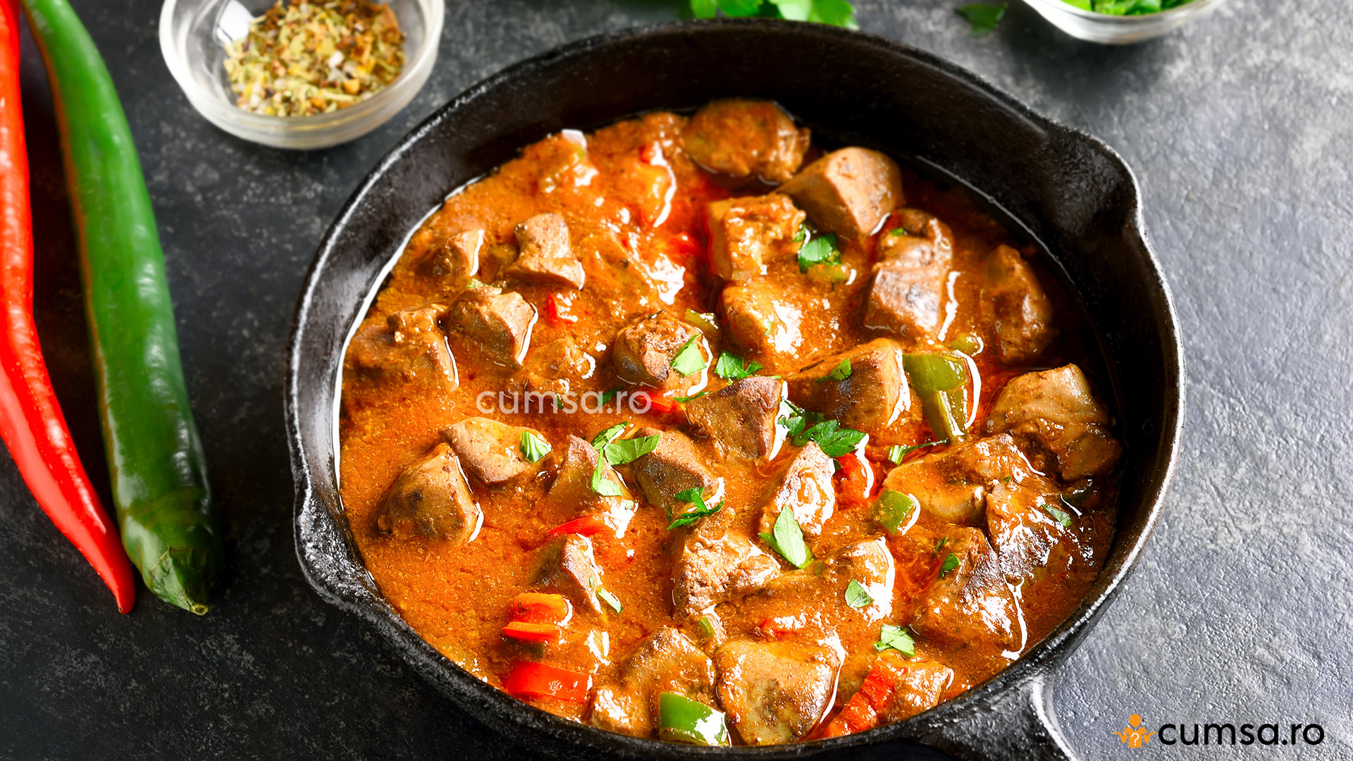 Cum sa prepari ficatei de pui cu sos. Reteta si ingrediente - cumsa.ro