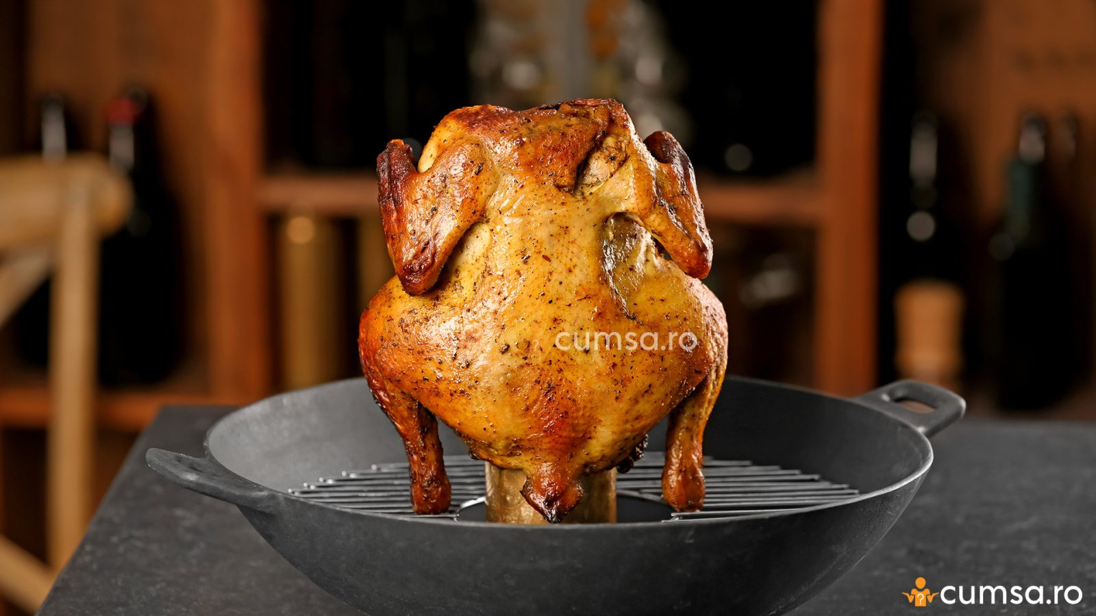 Cum sa gatesti pui pe sticla la cuptor. Cea mai buna reteta! - cumsa.ro