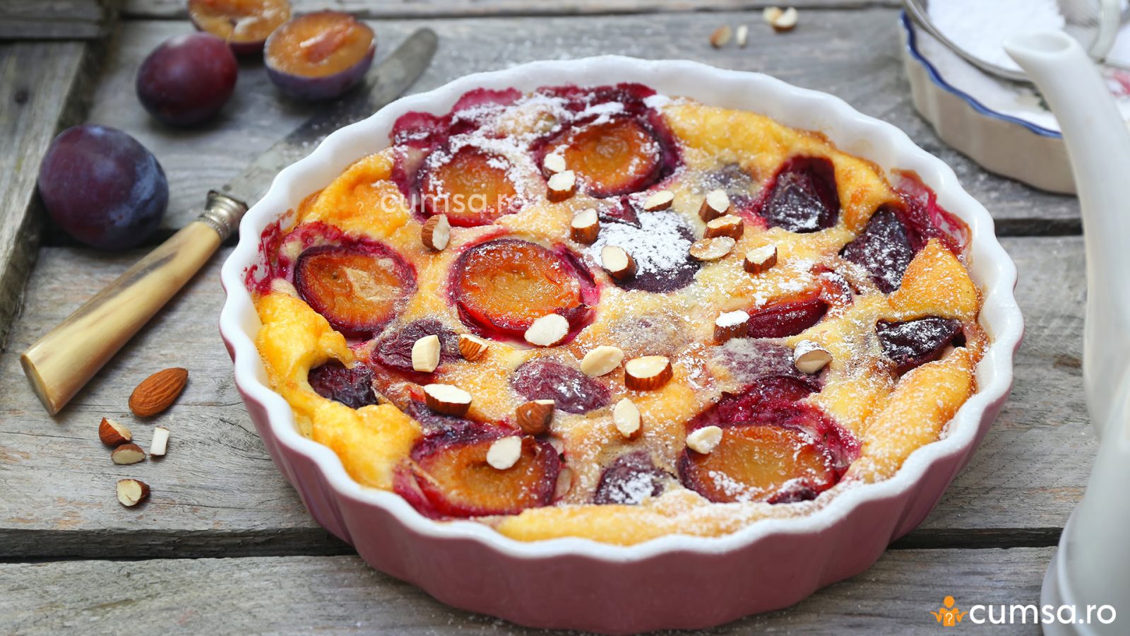 Cum sa faci clafoutis cu prune. Reteta si ingrediente - cumsa.ro